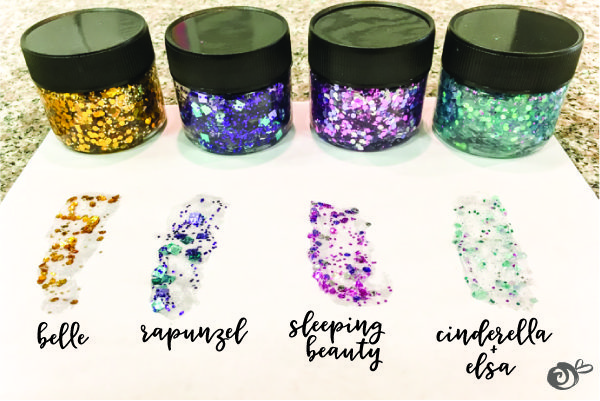 Disney Princess Inspired Hair Glitter Tutorial - Rise and Shine Mom